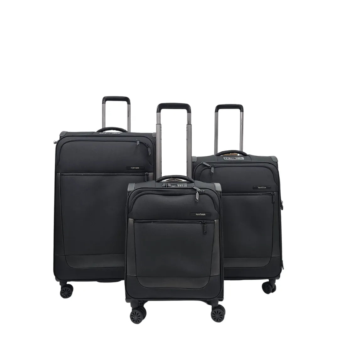 Soft Case Zipped Compartments Suitcase – TruClothing
