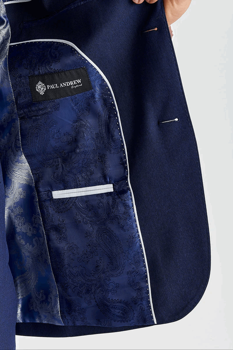 Paul Andrew Belmont - Men's Navy Blue 3 Piece Suit – TruClothing
