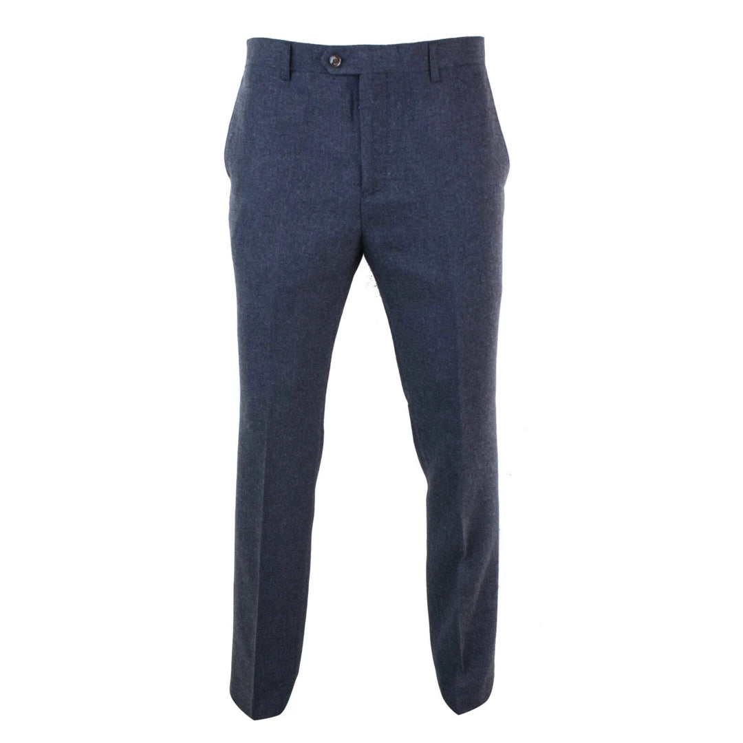 Cavani Men's Herringbone Tweed Vintage Check Trousers – TruClothing