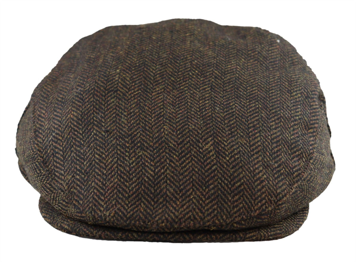 Men's Flat Cap Wool Herringbone Tweed Vintage Classic 1920s – TruClothing